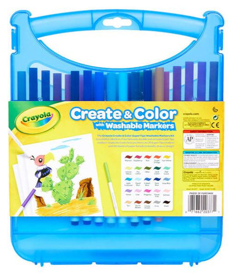 Crayola Create and Color with Super Tips Washable Markers – PlayBox
