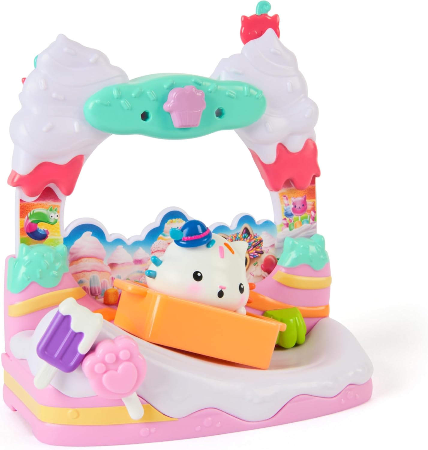 Gabby's Dollhouse: The Movie, Cakey Cat's Sweet Treat Balcony – PlayBox
