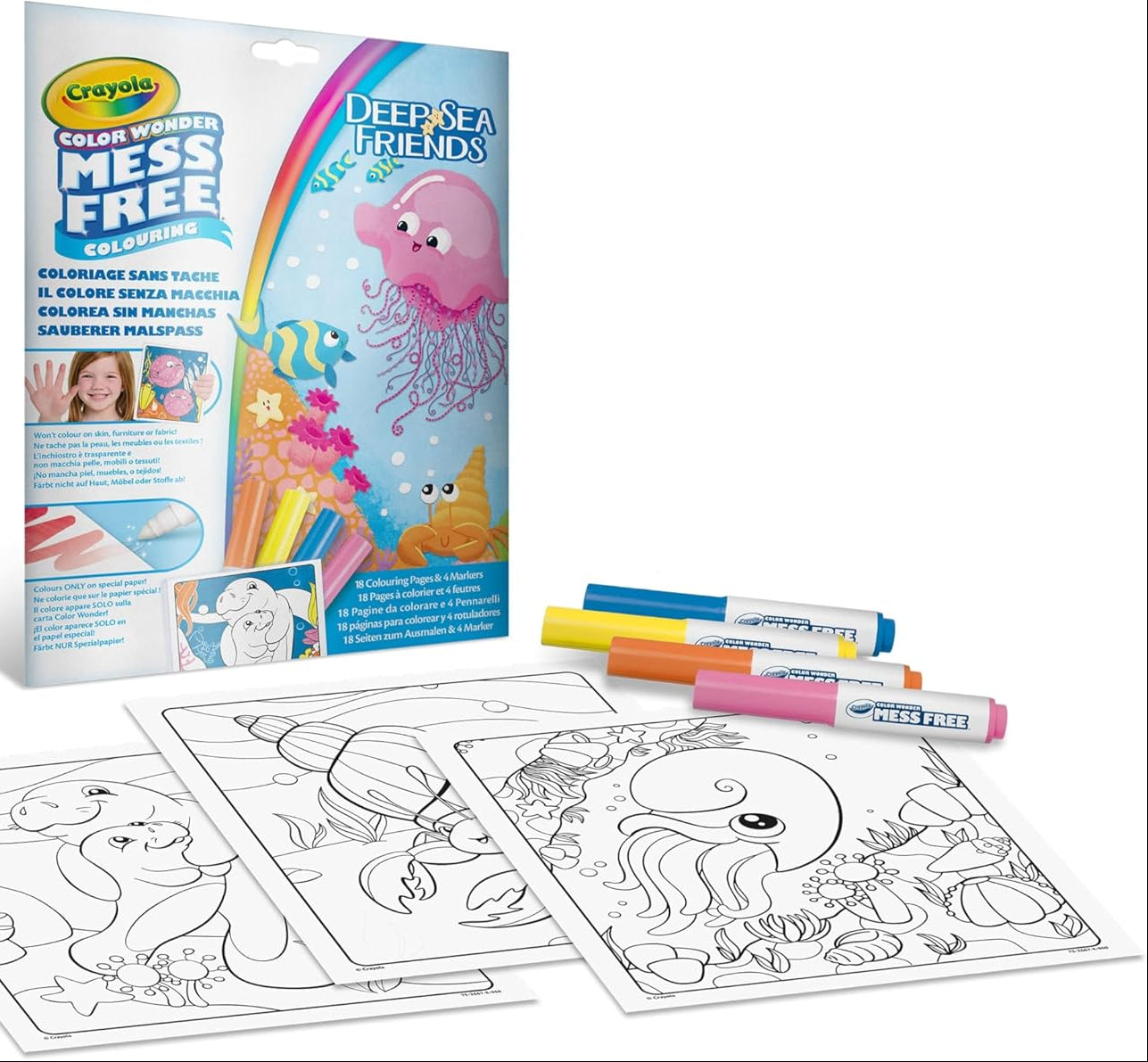 Crayola Color Wonder Mess Free Deep Sea Friends Coloring Set – PlayBox