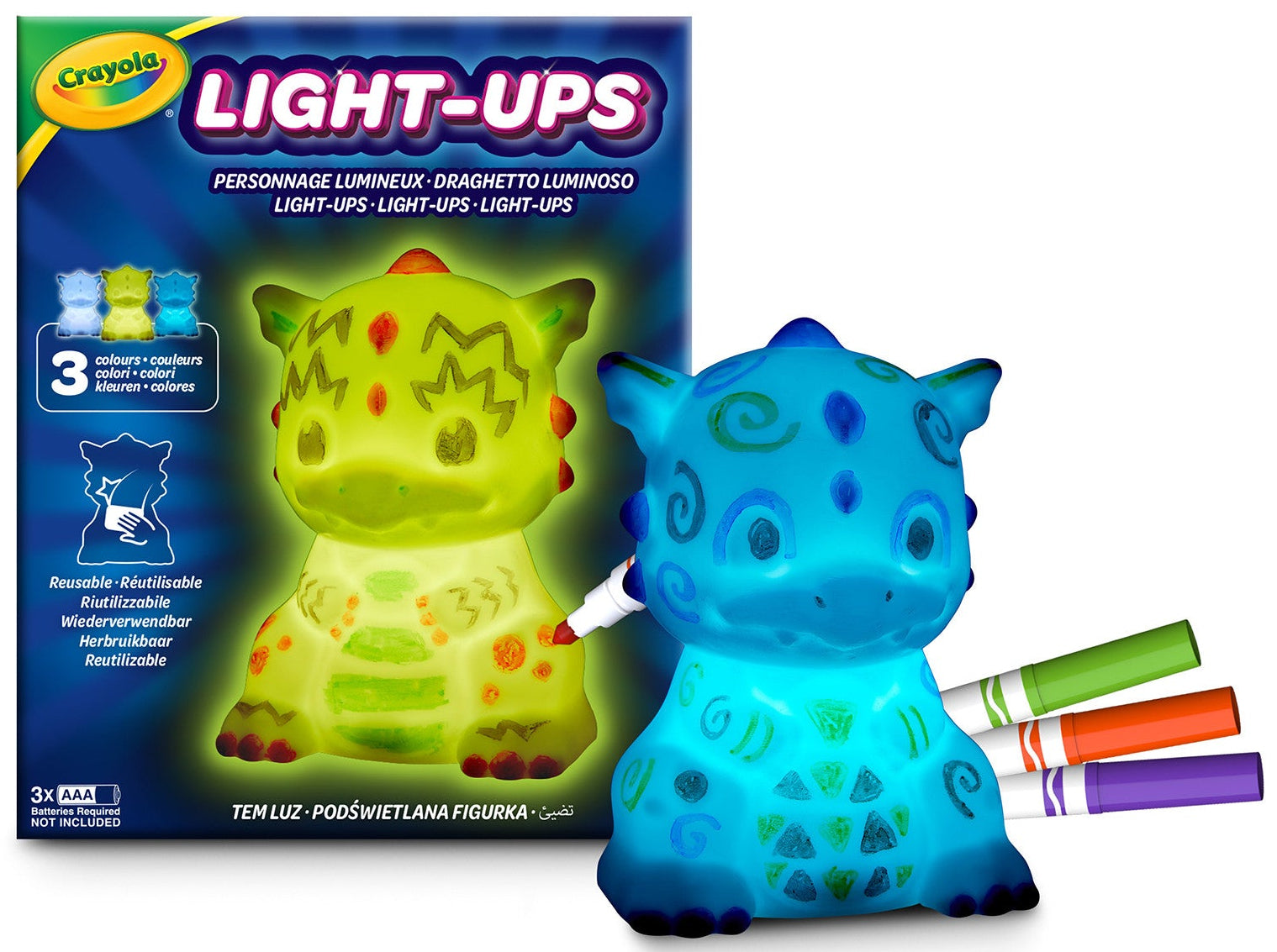 Crayola Light-Ups Recolorable Dragon – PlayBox