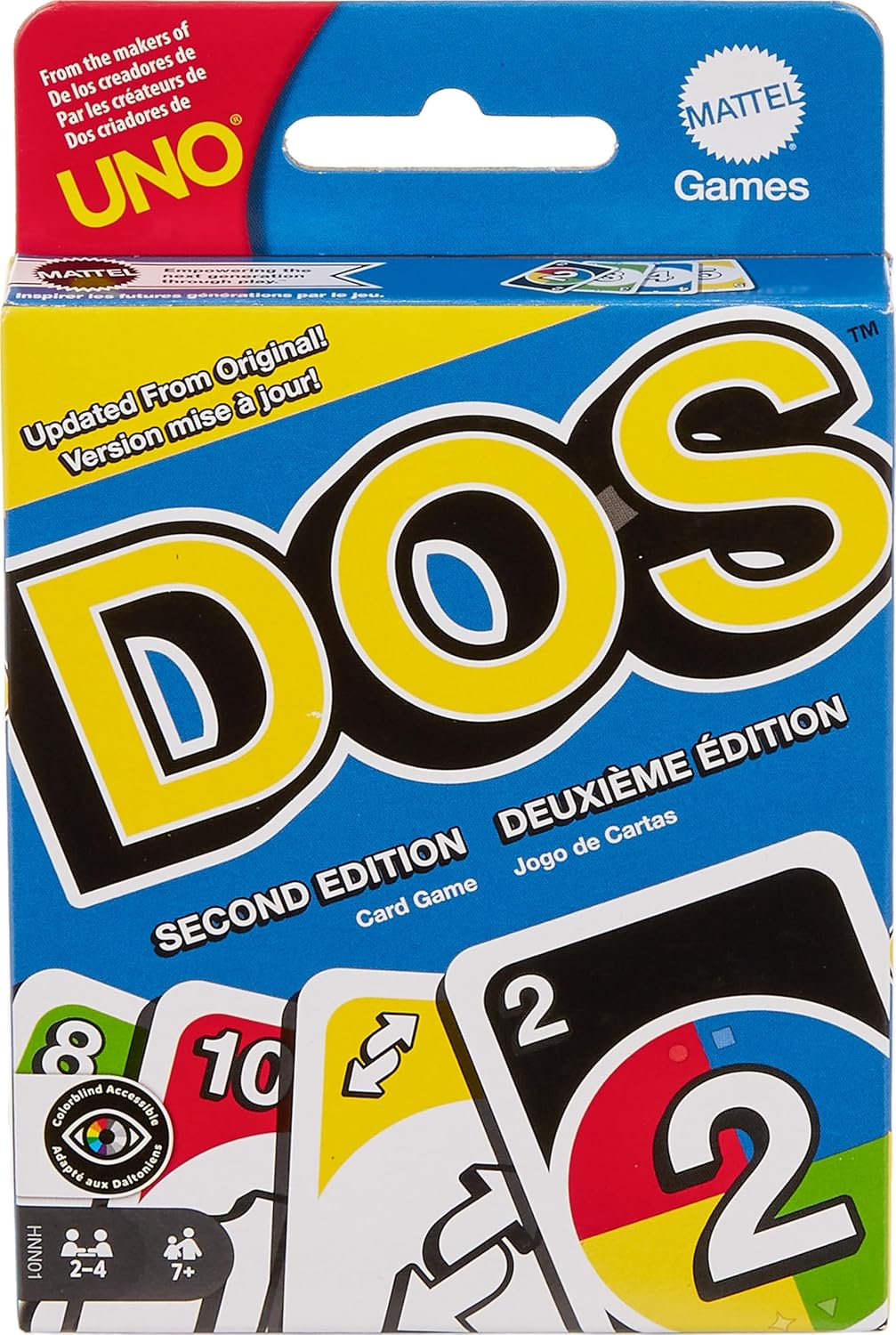 Mattel Games UNO DOS Second Edition Card Game – PlayBox